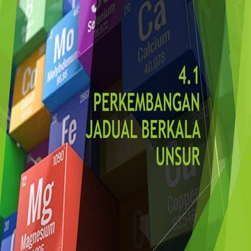 Kimia T4 Kssm Bab 4 Jadual Berkala Unsur Pdf