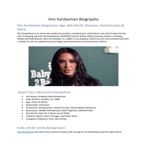 Kim Kardashian Biography The Celeb Post.pdf