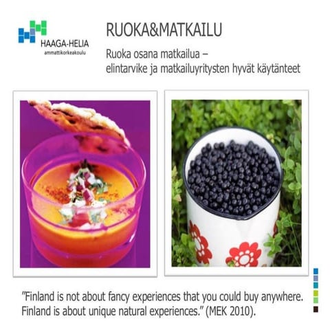 Suomalainen ruokakulttuuri | PPT