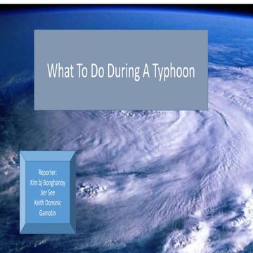 Safety Measures Before During and After Typhoon | PDF