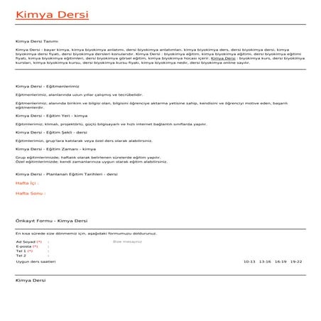 Genel Kimya | PPTX