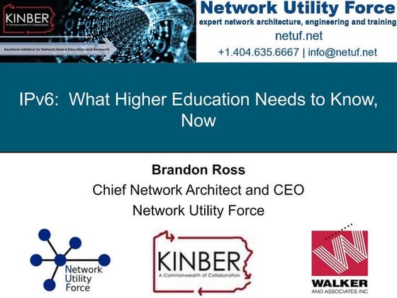 Network Utility Force IPv6 training brochure | PDF
