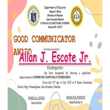 Awards/Certificate Template_Kinder_SY.2023-2024 | PPTX