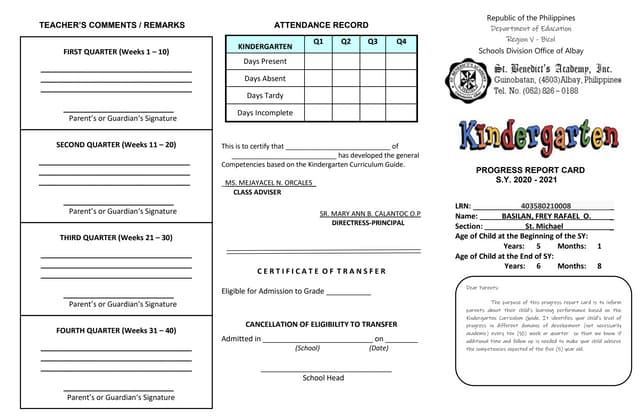 National kindergarten curriculum guide | DOCX