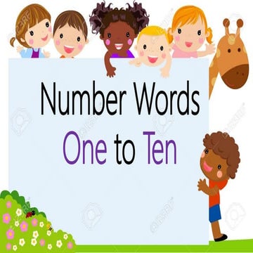 Number Words One to Ten | PPTX