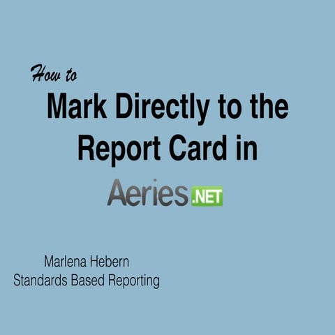 Kindergarten aeries | PPT