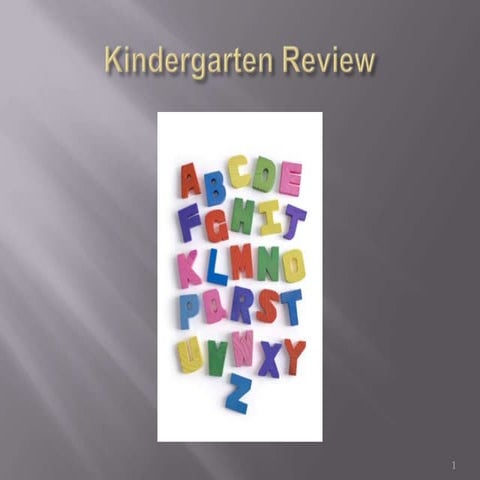 Kindergarten Review Pp | PPT
