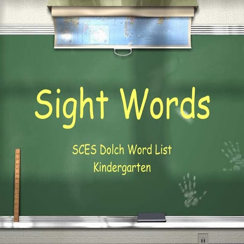 Kindergarten sightwords | PPT | Daycare and Pre-School | Parenting
