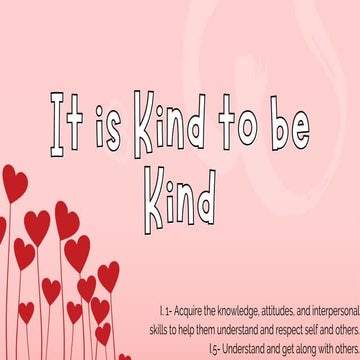 Kindness Lesson | PDF