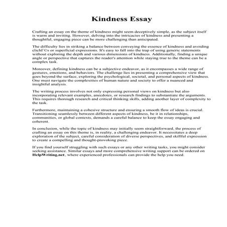 Kindness Essay.pdf