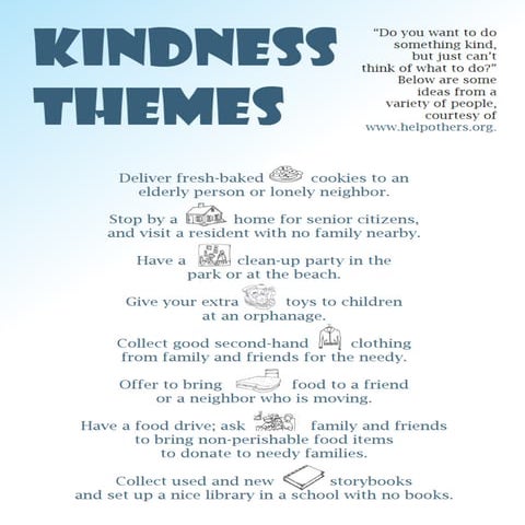 Kindness Themes | PDF