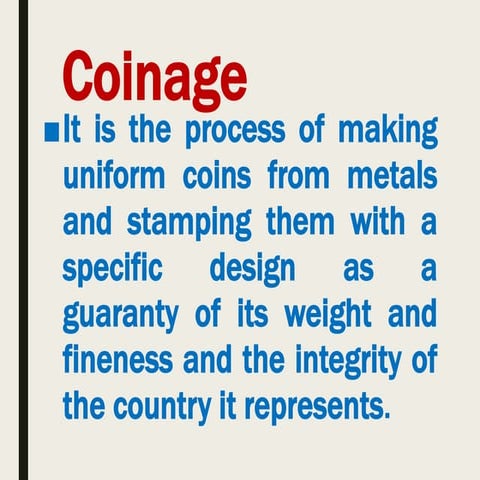 Kinds of coinage | PPTX