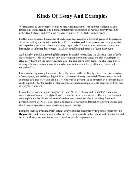 Examples Of Classification Essays.pdf | Homework and Study | Education