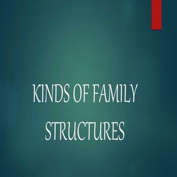 Kinds of family structures | PPTX