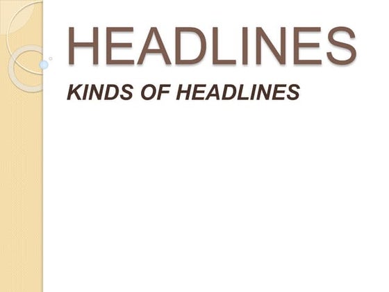 Headlines patterns | PPTX