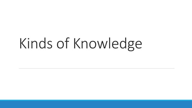 Philosophy About Truth | PPT