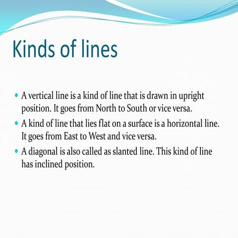 Kinds of lines | PPTX
