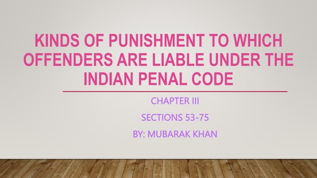 Punishment | PPTX