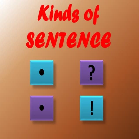 Kinds of sentences | PPTX