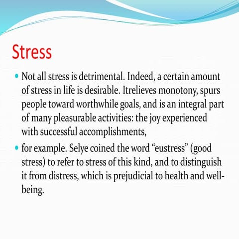 KINDS OF STRESS IN HUMAN INFORMATION ABOUT STRESS.pptx