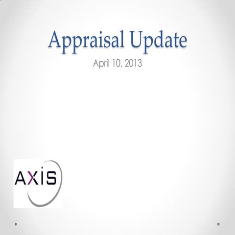 AXIS Appraisal Presentation | PPT