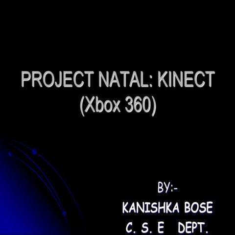 KINECT (Xbox 360) | PPTX