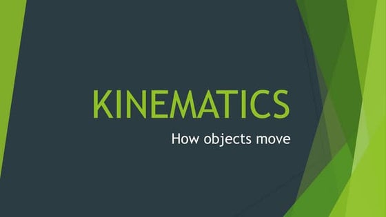 A1 Kinematics its about the kinematics for ibdp 1 | PPTX | Physics ...