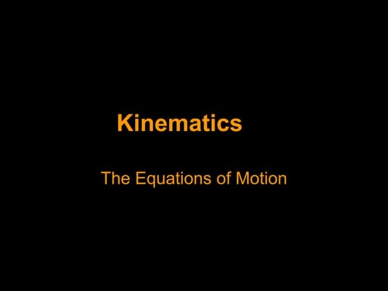 3 equation of motion | PPT | Physics | Science