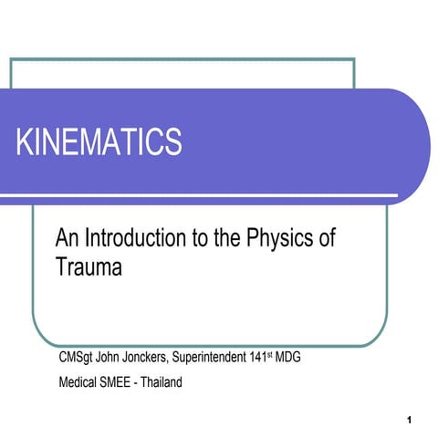 Kinematics | PPT