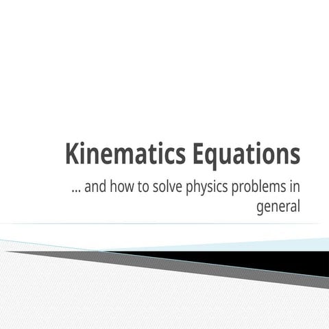 Kinematics Equations Basic Review PPT.pptx