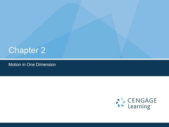 Chapter 2 -Motion in one dimension.pptx, balanced | PPT