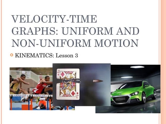 Velocity Graphs | PPT