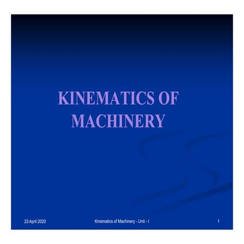 KINEMATICS_OF_MACHINERY IN THEORY OF MACHINES.pdf