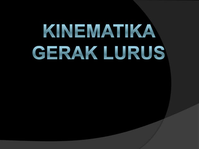 Phet 1-lks gerak lurusberaturan & glbb | PDF