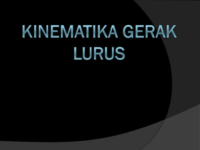 Phet 1-lks gerak lurusberaturan & glbb | PDF