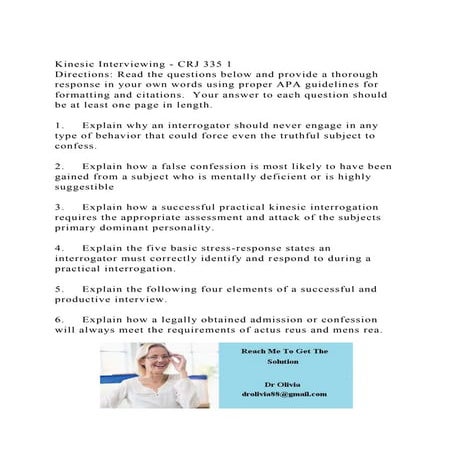 Kinesic Interviewing - CRJ 335 1Directions Read the questions b.docx