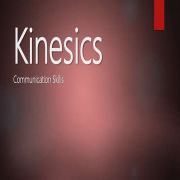Kinesics | PPTX