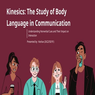 Kinesics.pptx non verbal communication presentation | PPT