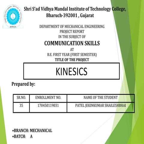 KINESICS Communication Skills. | PPTX | Eye and Vision Conditions | Diseases and Conditions