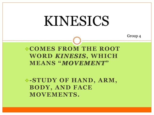 KINESICS | PPTX