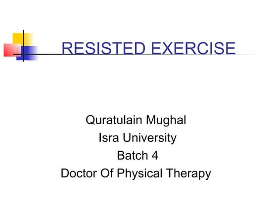 Active movement - Assisted exercises | PPT