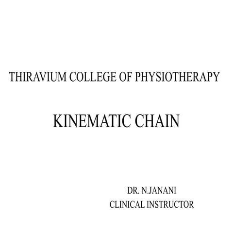 KINETIC CHAIN EXERCISE WITH OPEN KINETIC CHAIN AND CLOSED KINETIC CHAIN ...