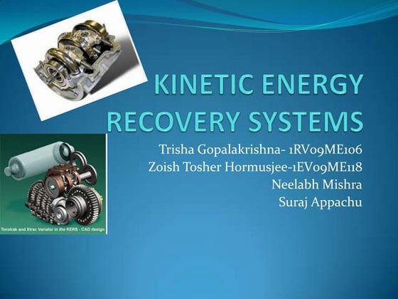 Kinetic Energy Recovery System | PPT