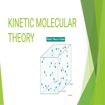 Comprehensive Overview of Kinetic Molecular Theory and Gas Laws | PDF