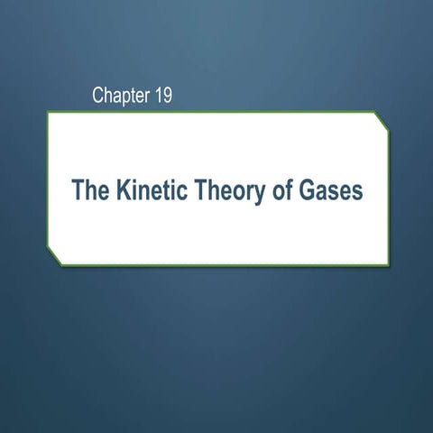 Kinetic of theory of Gases: Properties of gases.pptx | Chemistry | Science