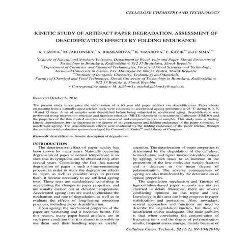 Analysis Of Degraded Papers By Infrared And Raman Spectroscopy For ...