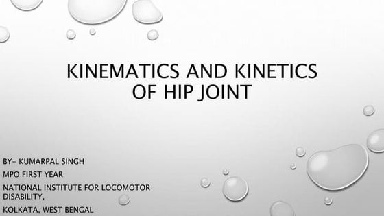 Kinematics and kinetics of gait | PPT
