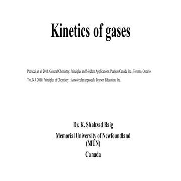 Kinetics of gases | PPTX