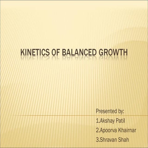Kinetics of growth | PPT