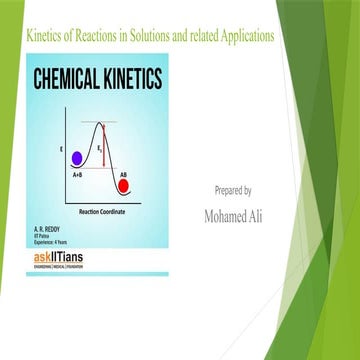 Kinetics of Reactions in Solutions and related Applications.pptx